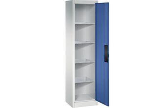 4067521582640 - Werkstatt-Schwerlastschrank Breite 502 mm Tiefe 400 mm Tür enzianblau