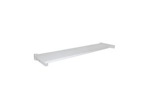 6416763043477 - ESD-Etagenbord SH 180 bis 50 kg B 1800 x T 310 x H 1550 mm höhenverstellbar Spanplatte lichtgrau RAL 7035