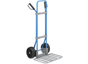 4061753077622 - eurokraft pro Sackkarre blau Paketschaufel-BxT 430 x 450 mm verzinkt Vollgummibereifung ab 5 Stk