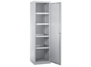 4031068144029 - Umweltschrank ohne Türlochung HxBxT 1800 x 500 x 500 mm 4 Wannenböden lichtgrau   lichtgrau kaiserkraft