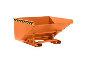 4052462064119 - eurokraft pro Kippbehälter inkl Abrollmechanismus Volumen 09 m³ LxBxH 1260 x 1570 x 835 mm orange