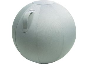 4260534590989 - VLUV LEIV Sitzball Stoffbezug in Canvas-Optik 600 - 650 mm silbergrau