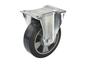 4250615276109 - Elastik-Vollgummi-Reifen schwarz Rad-Ø x Breite 160 x 50 mm Bockrolle Proroll