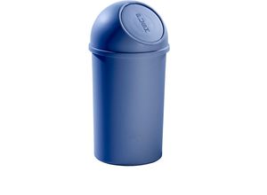 4012086061208 - helit Abfallbehälter the flip 25 Liter Formschöner Push-Mülleimer aus stoßfestem Kunststoff Farbe blau