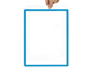 5025360190456 - Rahmen mit Klarsichtfolie Papierformat A5 VE 10 Stk magnetisch blau kaiserkraft