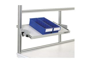 6416763020935 - Ablageboden für Arbeitstisch lichtgrau LxH 400 x 660 mm schmal Treston