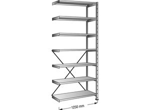 4260458232187 - Steckregal verzinkt 7 Böden Höhe 3000 mm Bodenbreite 1200 mm Tiefe 1000 mm Anbauregal