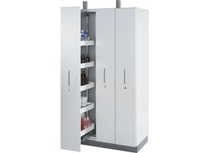 4061753095466 - Labor-Auszugschrank mit Abluftanschluss 4 Auszüge mit je 6 Wannenböden kaiserkraft
