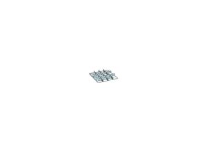 7612269039559 - LISTA Einteilungs-Set für Schubladenmaße 612 x 612 mm Aluminium 3 Schlitzwände 15 Trennbleche