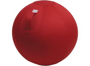 4260534591016 - VLUV LEIV Sitzball Stoffbezug in Canvas-Optik 600 - 650 mm rubinrot