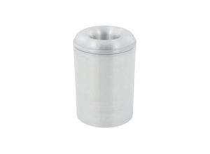 8713631051489 - Papierkorb rund selbstlöschend Volumen 13 l mit Löschdeckel flüssigkeitsdicht Ø 260 x H 302 mm Aluminium