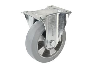 4250615276581 - Elastik-Vollgummi-Reifen grau Rad-Ø x Breite 160 x 50 mm Bockrolle Proroll