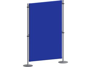 4061753279576 - eurokraft pro Akustik-Trennwand Textil Grundelement BxT 1000 x 280 mm blau