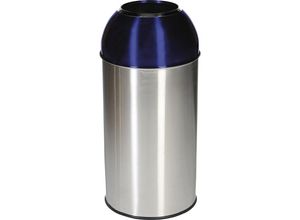 4897020626398 - Abfallsammler Orgavente Edelstahl Volumen 40 l rund ø 380 x H 740 mm für den Innenbereich blau