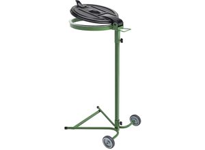 8594168470116 - Müllsackständer für Volumen 120 l 2-Rad-Fahrgestell grün Kunststoffdeckel kaiserkraft
