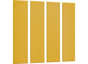 8712752111003 - eurokraft basic Akustik-Wandplatte HxB 1200 x 300 mm VE 4 Stk gelb ab 10 VE