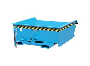 4052462063273 - eurokraft pro Mini-Kippbehälter niedrige Schüttkante Volumen 046 m³ blau RAL 5012