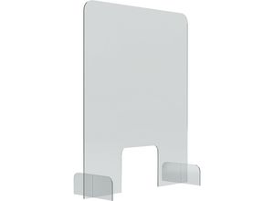 4013695062709 - Theken- und Tischaufsteller Acrylglas transparent 5 mm dick HxBxT 845 x 670 x 240 mm ab 5 Stk