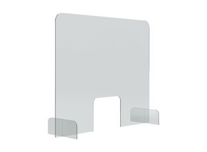 4013695062693 - Theken- und Tischaufsteller Acrylglas transparent 5 mm dick HxBxT 670 x 845 x 240 mm ab 5 Stk