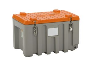 4052886328361 - Transport- und Pritschenbox CEMbox 150 Polyethylen 150 l L 800 x B 600 x H 530 mm stapelbar grau orange