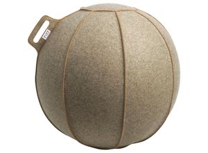 4260534590620 - VLUV VELT Sitzball aus Merino-Wollfilz 700 - 750 mm greige-meliert braun