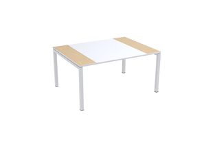 3660141220292 - Paperflow Konferenztisch easyDesk® HxBxT 750 x 1500 x 1160 mm weiß Buche-Dekor