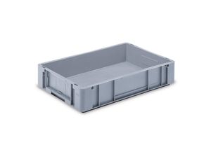 4051513001486 - Euronorm-Stapelbehälter Außen-LxBxH 600 x 400 x 120 mm grau VE 3 Stk kaiserkraft