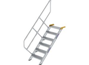 4031405002463 - Munk Günzburger Steigtechnik MUNK Treppe 45° inkl einen Handlauf 600mm Stufenbreite 6 Stufen