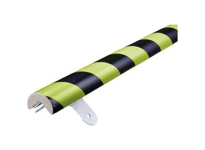 4251182806881 - SHG Knuffi® Eckschutz mit Montageschiene Typ A 1-m-Stück schwarz   fluoreszierend