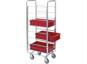 7330726303240 - Etagenwagen für Kästen LxBxH 670 x 465 x 1585 mm Tragfähigkeit 200 kg ab 5 Stk