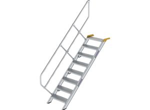 4031405002487 - Munk Günzburger Steigtechnik MUNK Treppe 45° inkl einen Handlauf 600mm Stufenbreite 8 Stufen