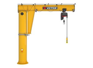 4061753074867 - Säulenschwenkkran MEISTER M mit Elektrokettenzug HF Tragfähigkeit 500 kg Ausladung 3 m Vetter