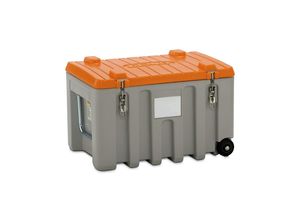 4052886328378 - Trolley CEMbox 150 Polyethylen 150 l L 800 x B 600 x H 530 mm stapelbar grau orange