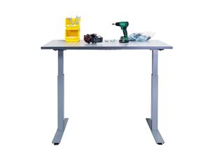 4061753275851 - eurokraft basic Arbeitstisch elektrisch höhenverstellbar Höhe 680 - 1180 mm HPL-Platte BxT 1200 x 800 mm