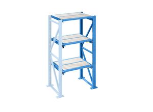 7612269062199 - LISTA Schwerlast-Auszugregal Einschubbreite 1290 mm Tiefe 1260 mm Anbauregal lichtblau