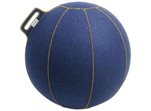 4260534590606 - VLUV VELT Sitzball aus Merino-Wollfilz 600 - 650 mm jeans-meliert gold