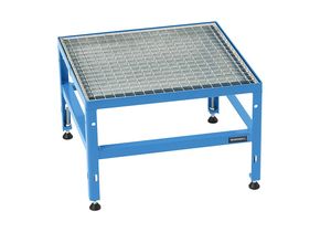 4054666009514 - eurokraft pro Plattform für Plattform-Modulsystem Plattformlänge 610 mm für 2 Stufen mit Gitterrosteinlage