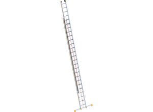 4035209908907 - Seilzugleiter topic 22 Sprossen Aluminiumleiter 2x22 Sprossen zweiteilig ausziehbar Länge 1130 m - Layher