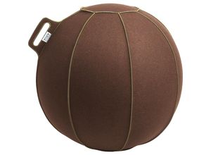 4260534590637 - VLUV VELT Sitzball aus Merino-Wollfilz 700 - 750 mm braun-meliert grün