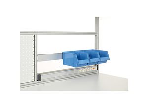 6416763084012 - Halteschiene für Sichtlagerkästen Tragkraft 15 kg für Tischbreite 1500 mm Treston