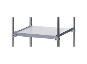 7330726214614 - Ablage mit Halterungen LxB 360 x 420 mm grau ab 5 Stk