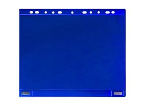 3377991811210 - Magnetische Sichttasche mit Abheftrand magnetisch DIN A4 VE 5 Stk blau