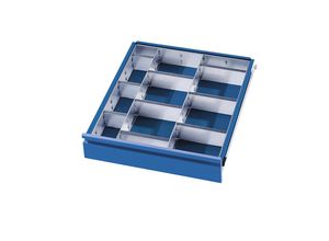 4040376007407 - Einteilungsset für Schubladen BxT 490x560 mm 2 Trennwände 9 Quertrennbleche für Fronthöhen 60 90 mm