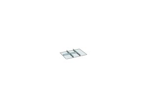 7612269039849 - LISTA Einteilungs-Set für Schubladenmaße 918 x 612 mm Aluminium 2 Schlitzwände 2 Trennbleche