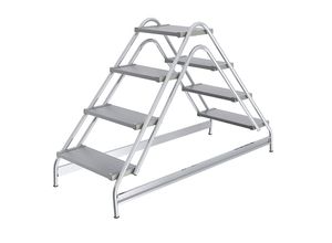 4031405500617 - MUNK Günzburger Steigtechnik 50061 Aluminium Treppe fahrbar Arbeitshöhe (max) 3 m Silber 155 kg