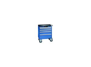 7612269063264 - LISTA Schubladenschrank fahrbar BxTxH 717 x 572 x 962 mm Schubladen 1 x 50   2 x 100   1 x 150   1 x 200 mm enzianblau