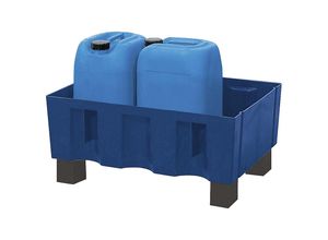 4250101107641 - PE-Auffangwanne für 60-Liter-Fässer Auffangvolumen 60 l mit vier Füßen ohne Gitterrost kaiserkraft