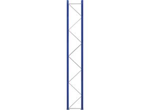4061753239167 - eurokraft pro Palettenregal-Stützrahmen zerlegt enzianblau RAL 5010   verzinkt HxT 5250 x 750 mm