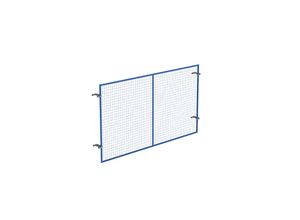 4061753118134 - eurokraft pro Gitterrückwand blau Höhe 1500 mm für Trägerlänge 2700 mm