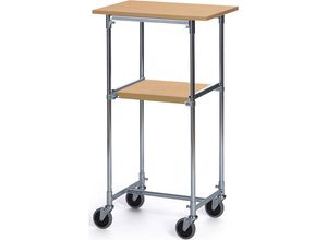 7330726303547 - Tischwagen verzinkt LxBxH 600 x 430 x 1060 mm Buche-Dekor ab 5 Stk